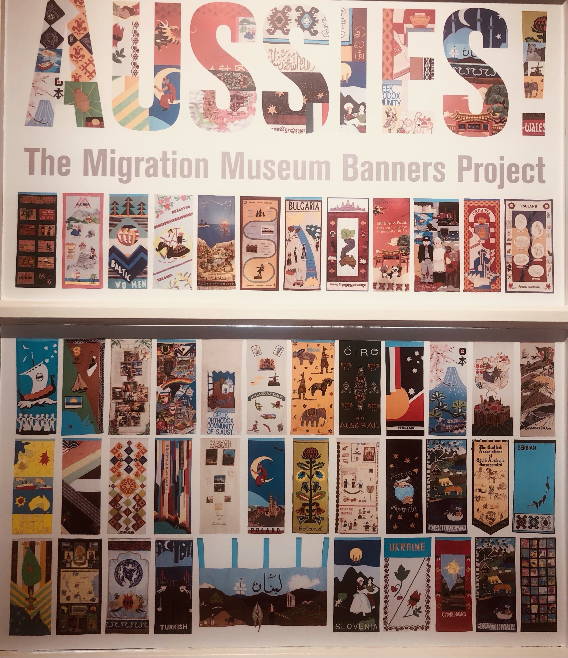AUSSIES! The Migration Museum Banners Project | Migration Museum
